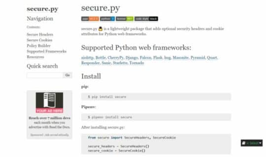 Best Python Open Source Security Tools Securecoding 9010